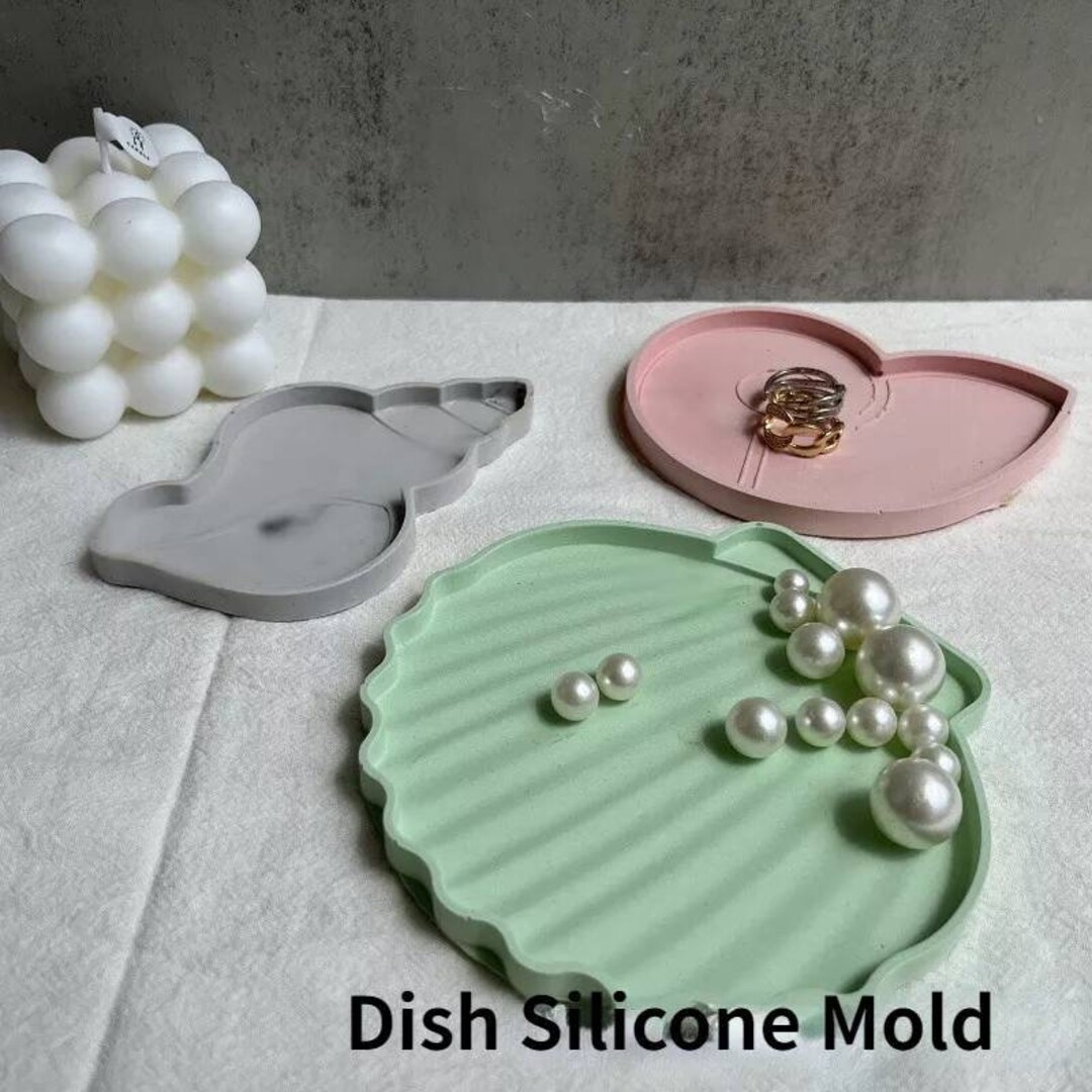 Large Aesthetic Big Sea Shell Clam Mussel Shaped Silicone Mold Tray ...