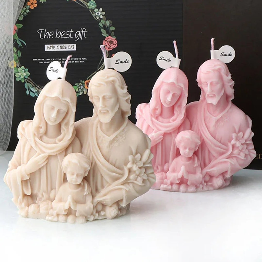 Holy Family Food-grade Silicone Mold Candle Making Molds Candles ...