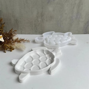 Large Aesthetic Big Tortoises Turtle Shaped Tray Molds Silicone Mold ...