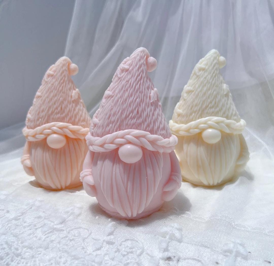 Big Large Santa Claus Gnome Dwarf Food-grade Silicone Mold Candle ...