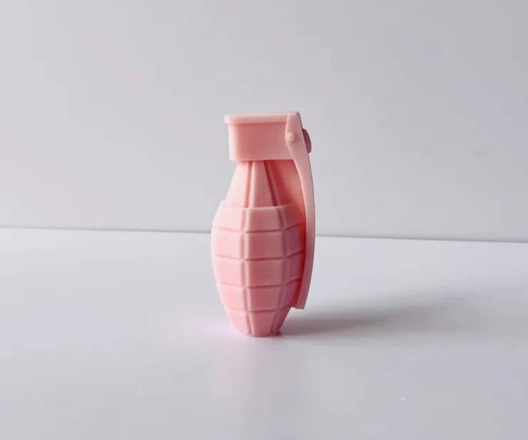 Large Food-grade Hand Grenade Big Bomb Shaped Silicone Mold 3D Candle ...