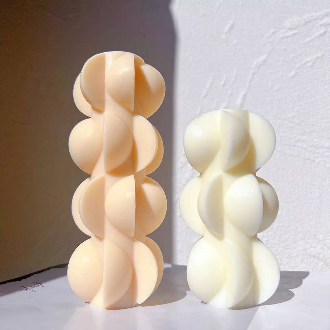 Cool Aesthetic Abstract 3D Silicone Mold Candle Making Sculpture Big ...