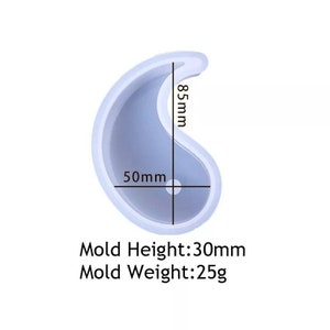 3D Yin Yang Silicone Mold Hippie Decoration Candle Making Chocolate ...