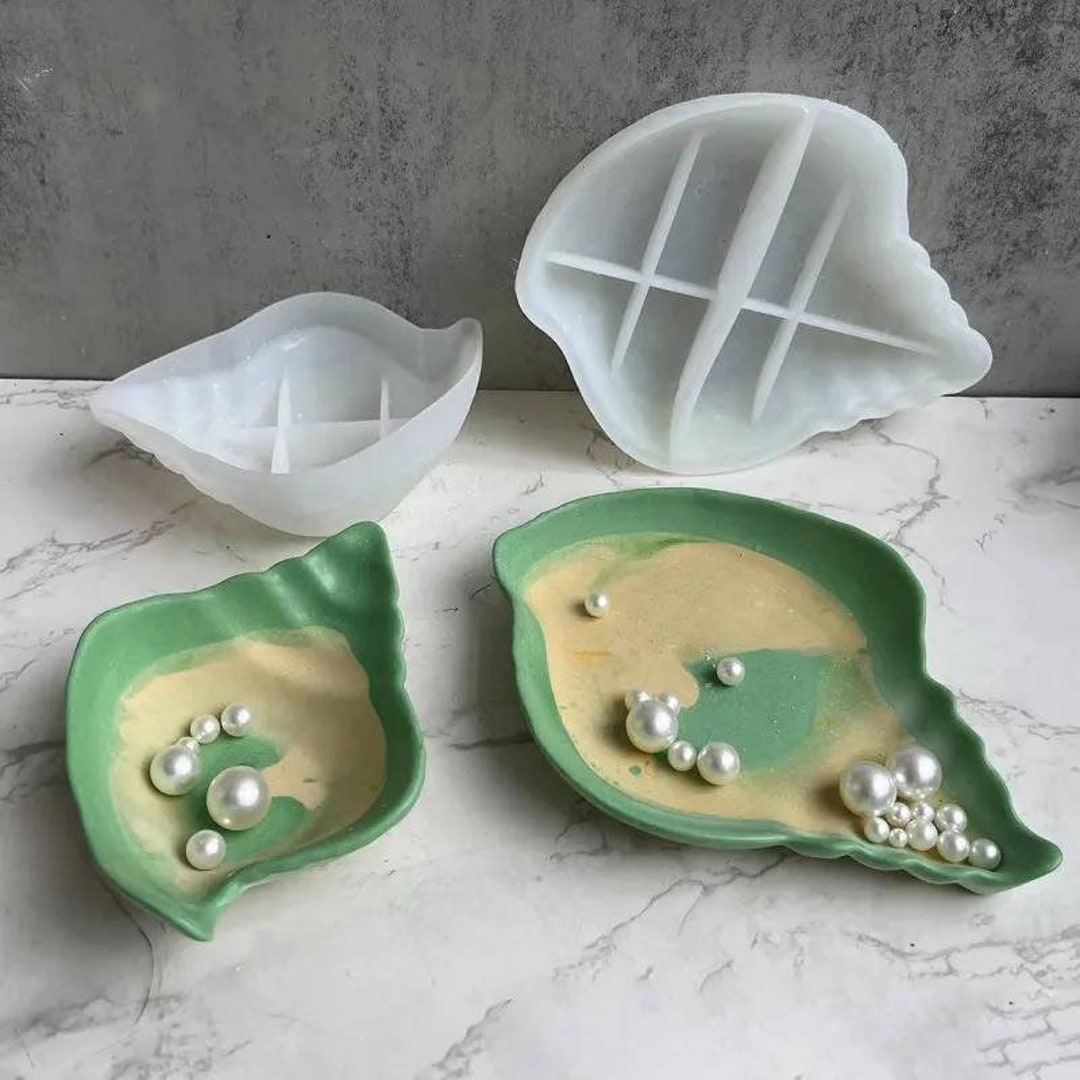 Large Aesthetic Tray Molds Big Sea Shell Shaped Silicone Mold Vessel ...
