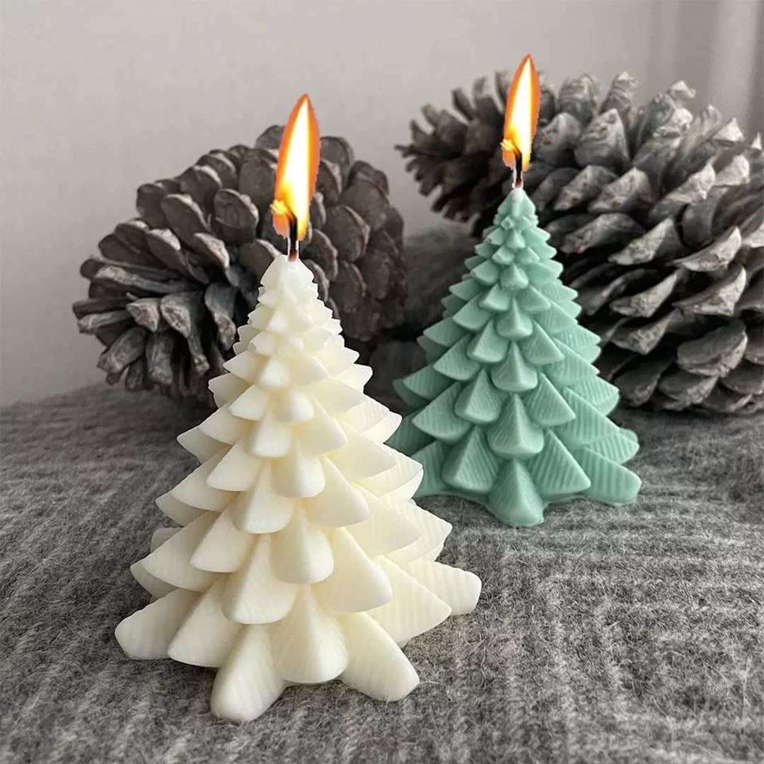 Big Long Christmas Tree Silicone Candle Making Mold Idea Candles ...