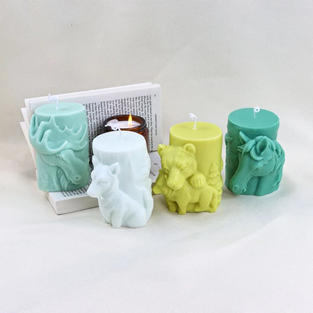 Large Moose Elk Bear Wolf Horse Horses Shaped Food-grade Silicone Mold ...
