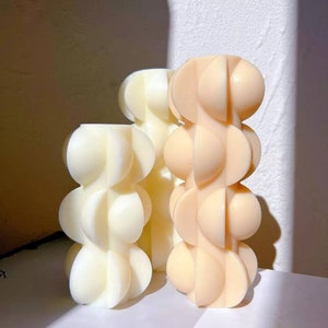 Cool Aesthetic Abstract 3D Silicone Mold Candle Making Sculpture Big ...