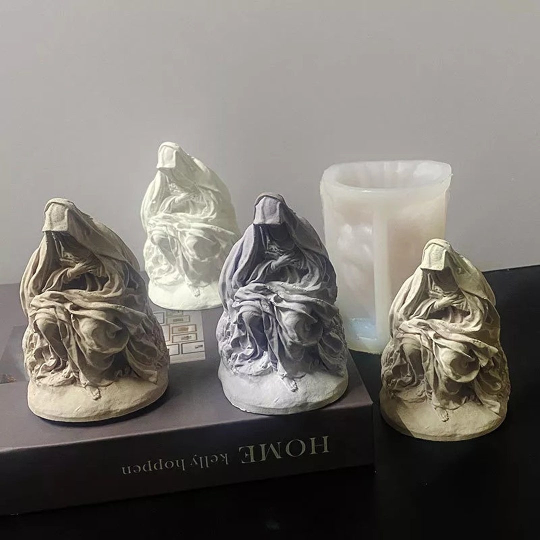 Grim Reaper Dead Death Silicone Mold Candle Molds Horror Candy ...