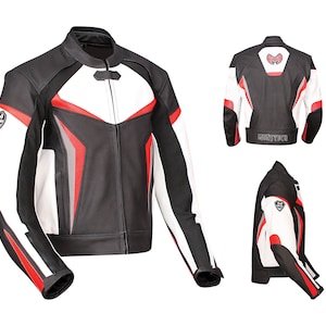 Custom Made Leather Motorcycle Racing Jacket - Etsy