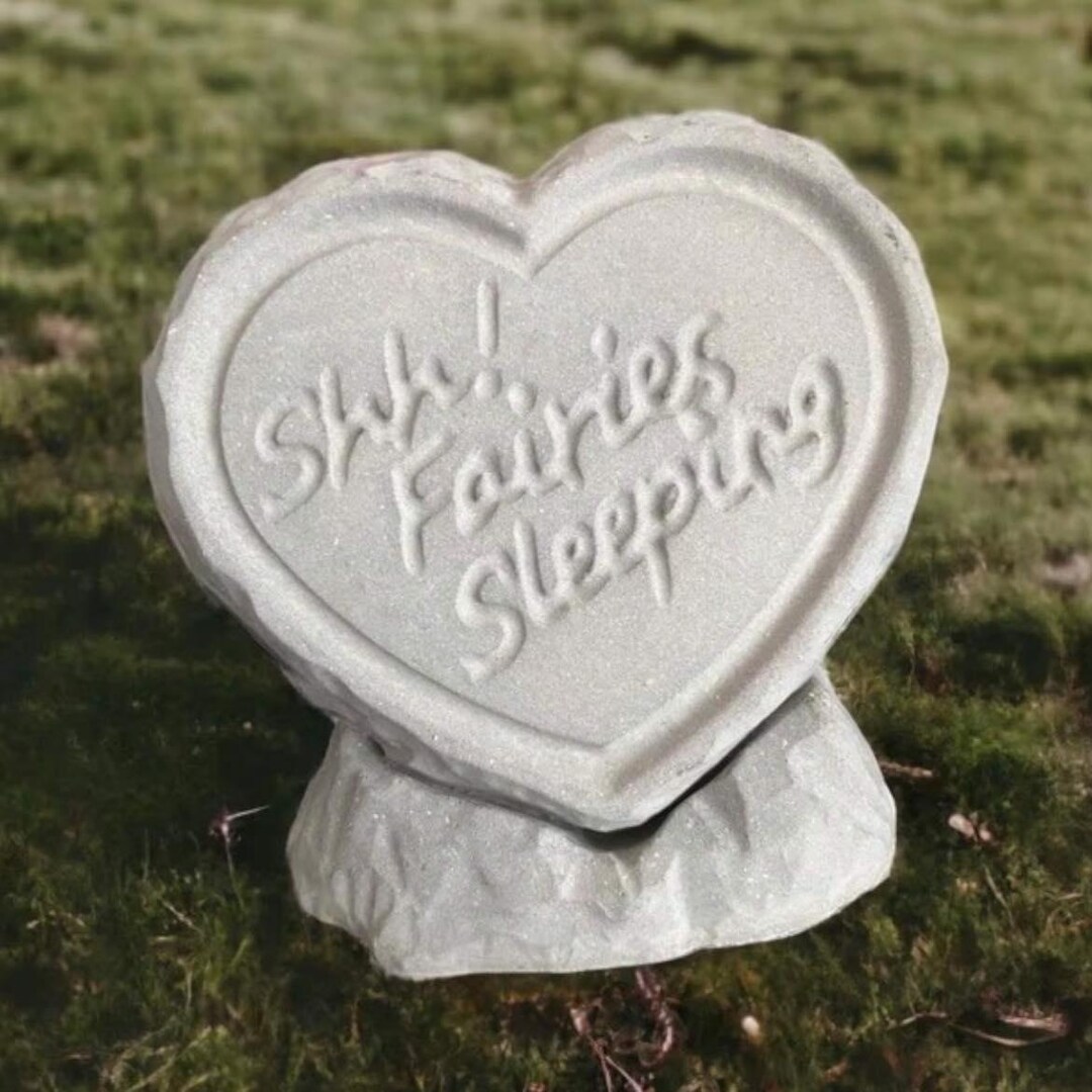 Shh Fairy Sleeping Stone Ornament Home and Garden Decoration Excited ...