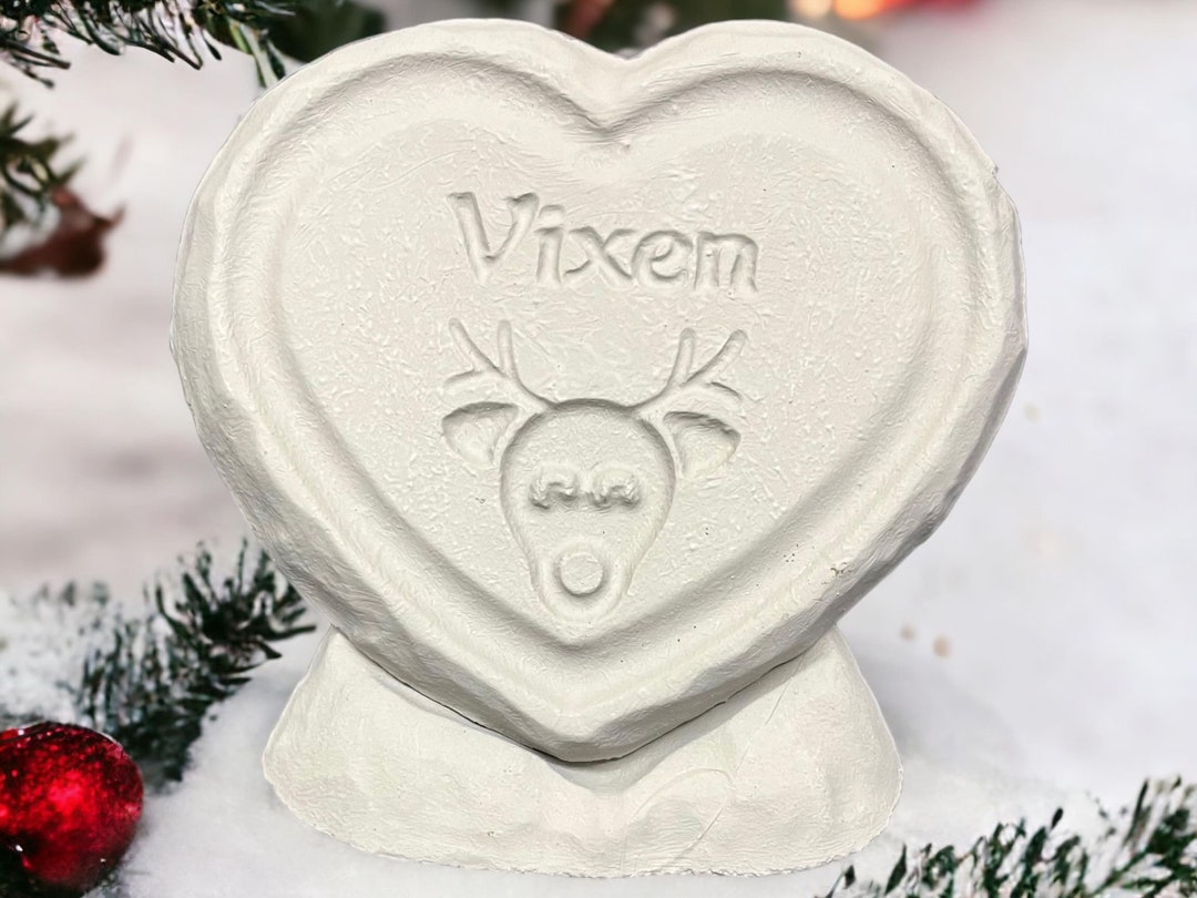 Vixen Santas Reindeer Heart Stone Weather Resistant Strong - Etsy