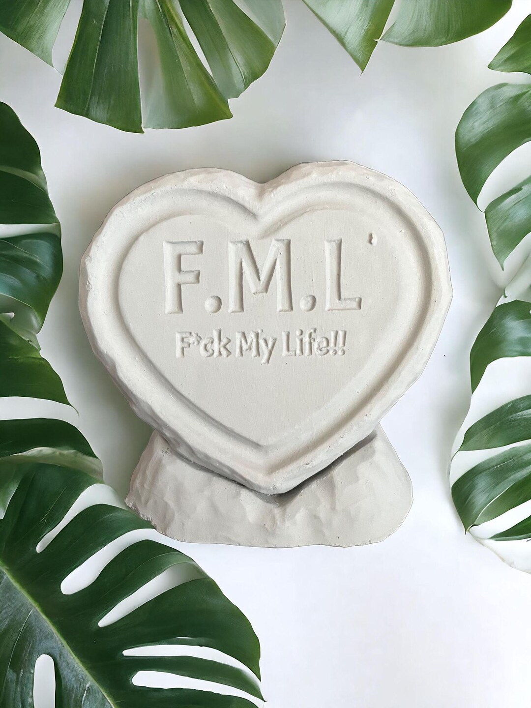 FML Fck My Life Text Talk Acronym Stone Ornament Home, Garden Humour ...