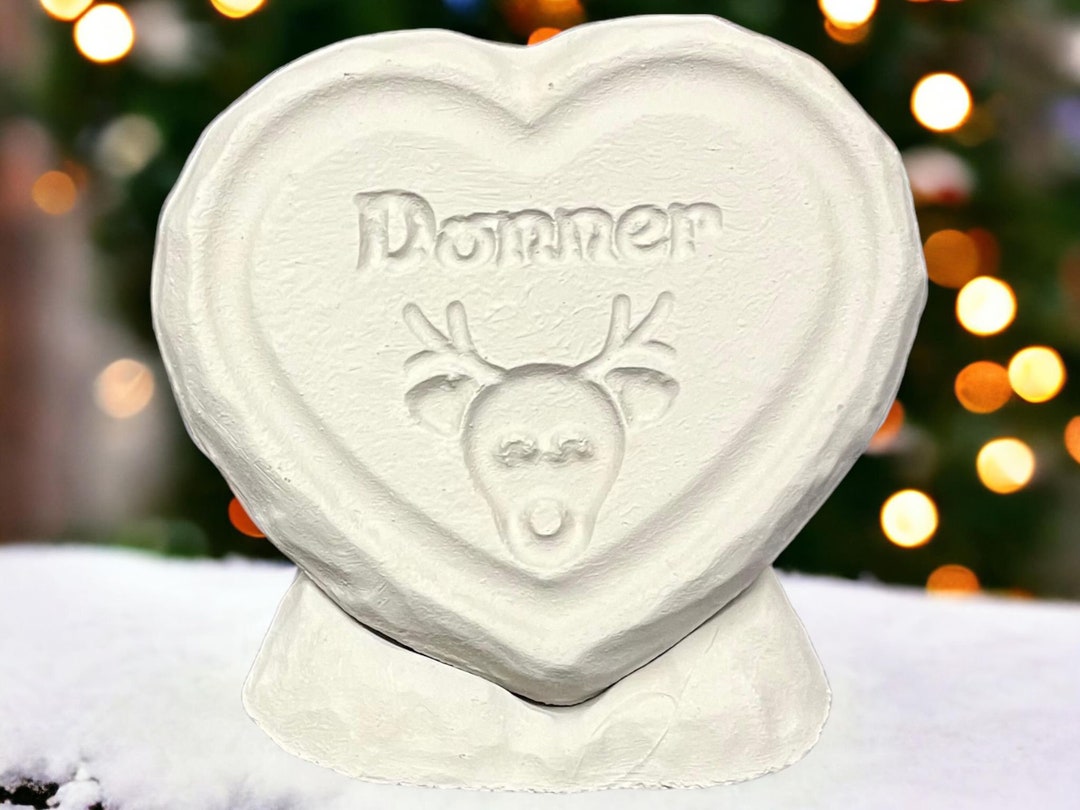 Donner Santas Reindeer Heart Stone Weather Resistant Strong - Etsy