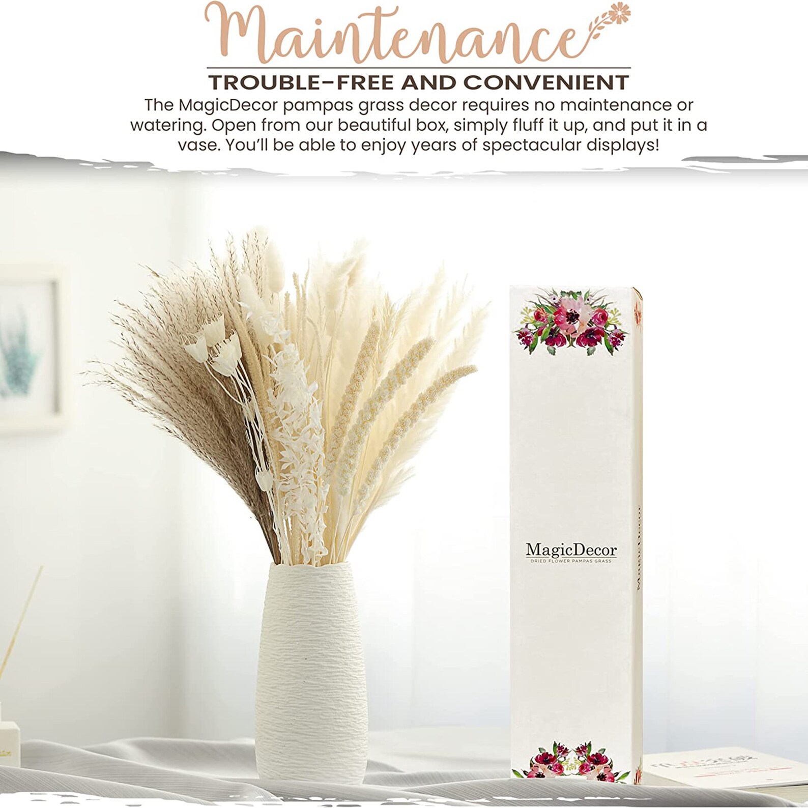 Magicdecor Pampas Grass White Pompous Grass Bunny Tails - Etsy