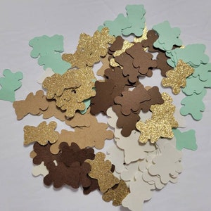 100 Teddy Bear Glitter Gold Confetti Baby Shower Party Decoration - Etsy