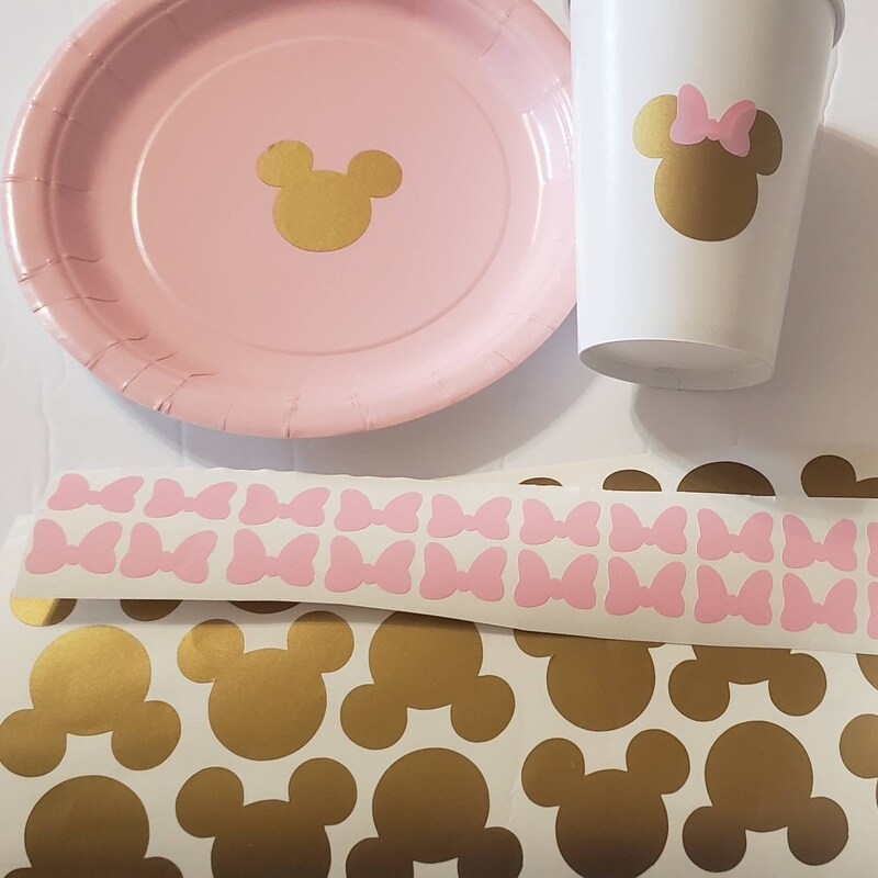 Minnie Mouse Party Plates - Etsy