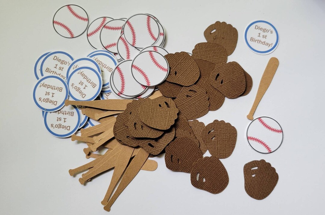 100 Baseball, Sports Personalized Confetti Party Decoration - Etsy