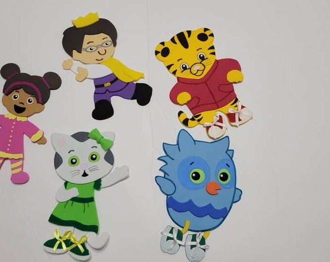 Set of Cartoon Tiger Foam Figures, Characters, Great for Centerpieces ...
