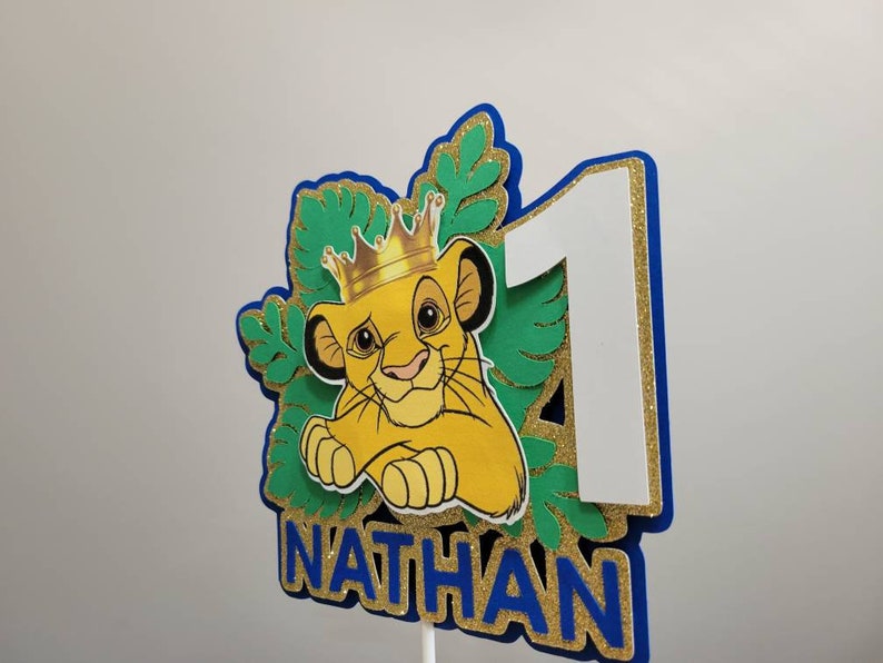 Lion King Simba Personalized Cake Topper Party Decoration - Etsy