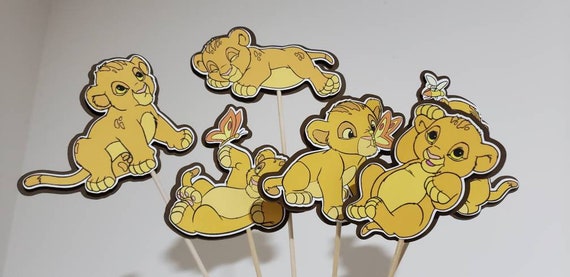6 Baby Simba Lion King Party Decoration Centerpieces Diaper - Etsy