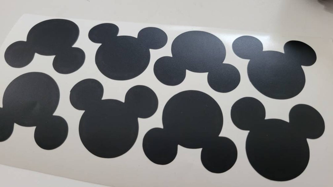 12 Mickey Mouse Vinyl Stickers, Head for Cups or Party Favors - Etsy
