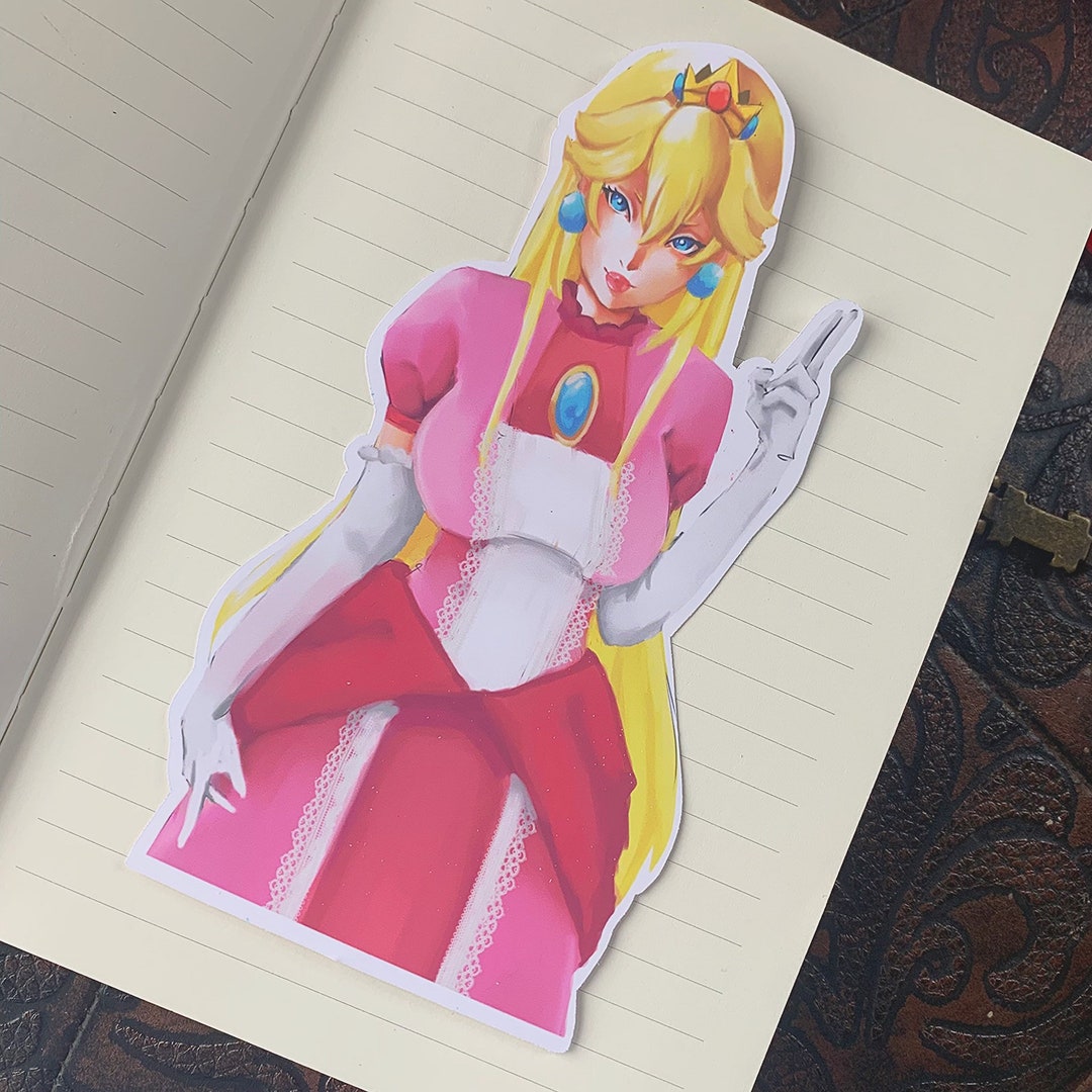 Princess Peach Anime Sticker - Etsy