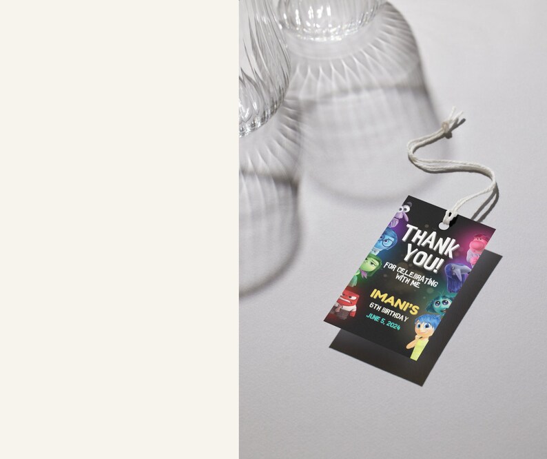 Editable Inside Out 2 Birthday Invitation | Customizable Canva Template ...