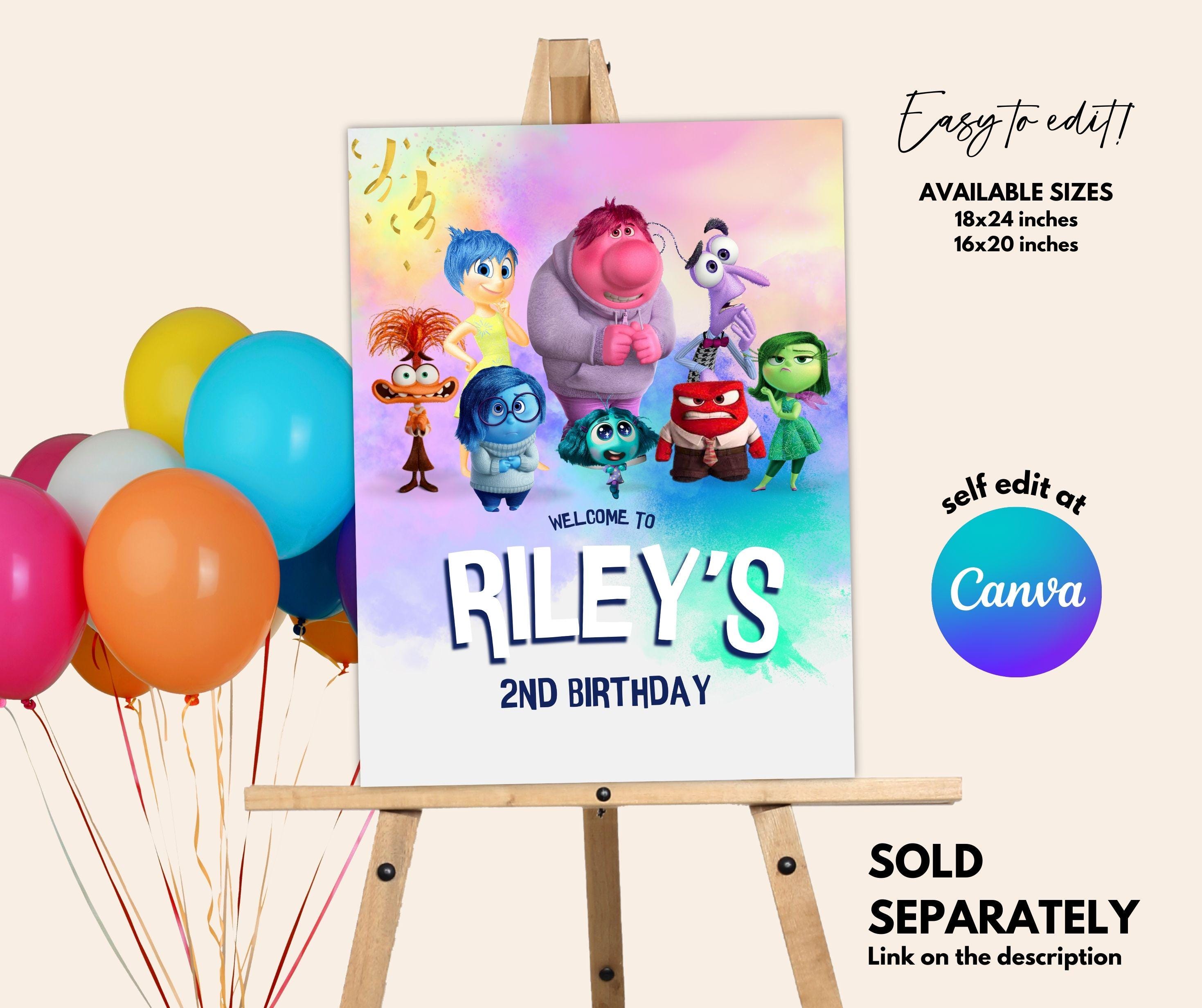 Inside Out 2 Birthday Invitation: Custom Printable Invite (digital) - Etsy