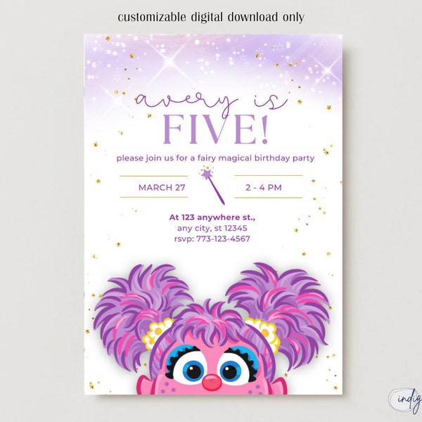 Abby Cadabby Party Etsy