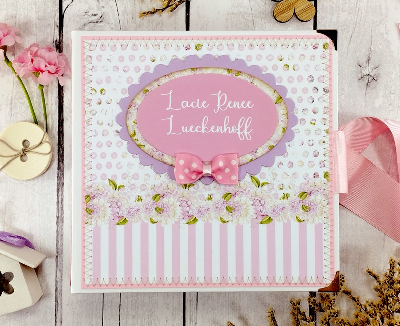 Premade Baby Girl First Year Scrapbook Album First Baby Book - Etsy