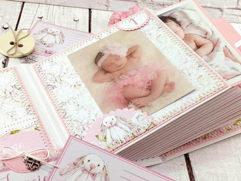 Premade Baby Girl First Year Scrapbook Album First Baby Book - Etsy