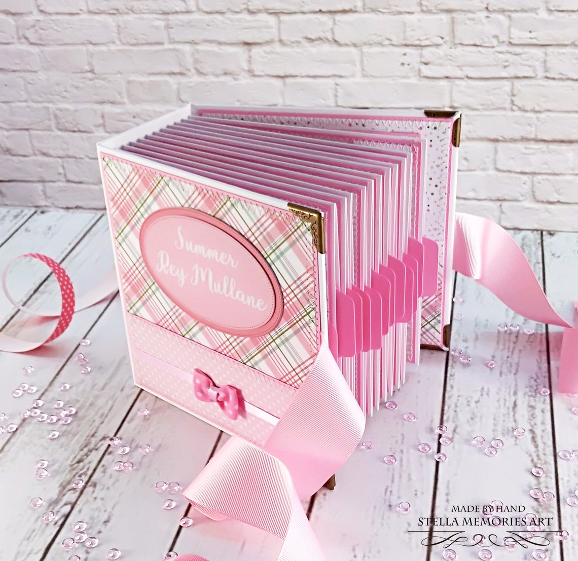 Premade Baby Girl Scrapbook Album First Baby Book New - Etsy