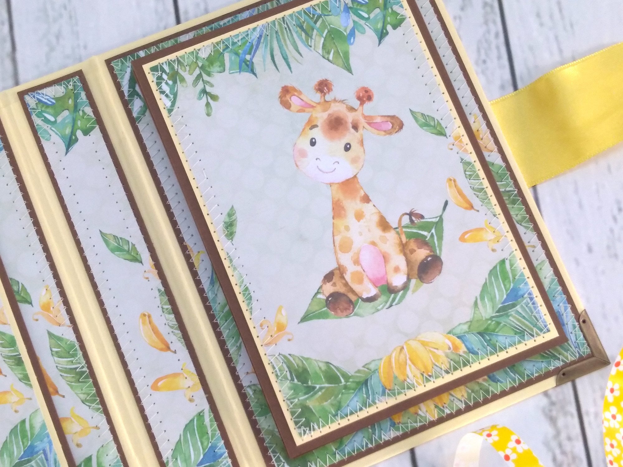 Gender Neutral Baby Album, African Animals Baby Photo Abum, Wild ...