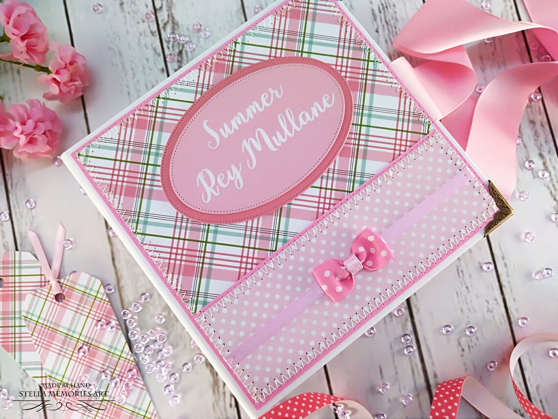 Premade Baby Girl Scrapbook Album First Baby Book New - Etsy