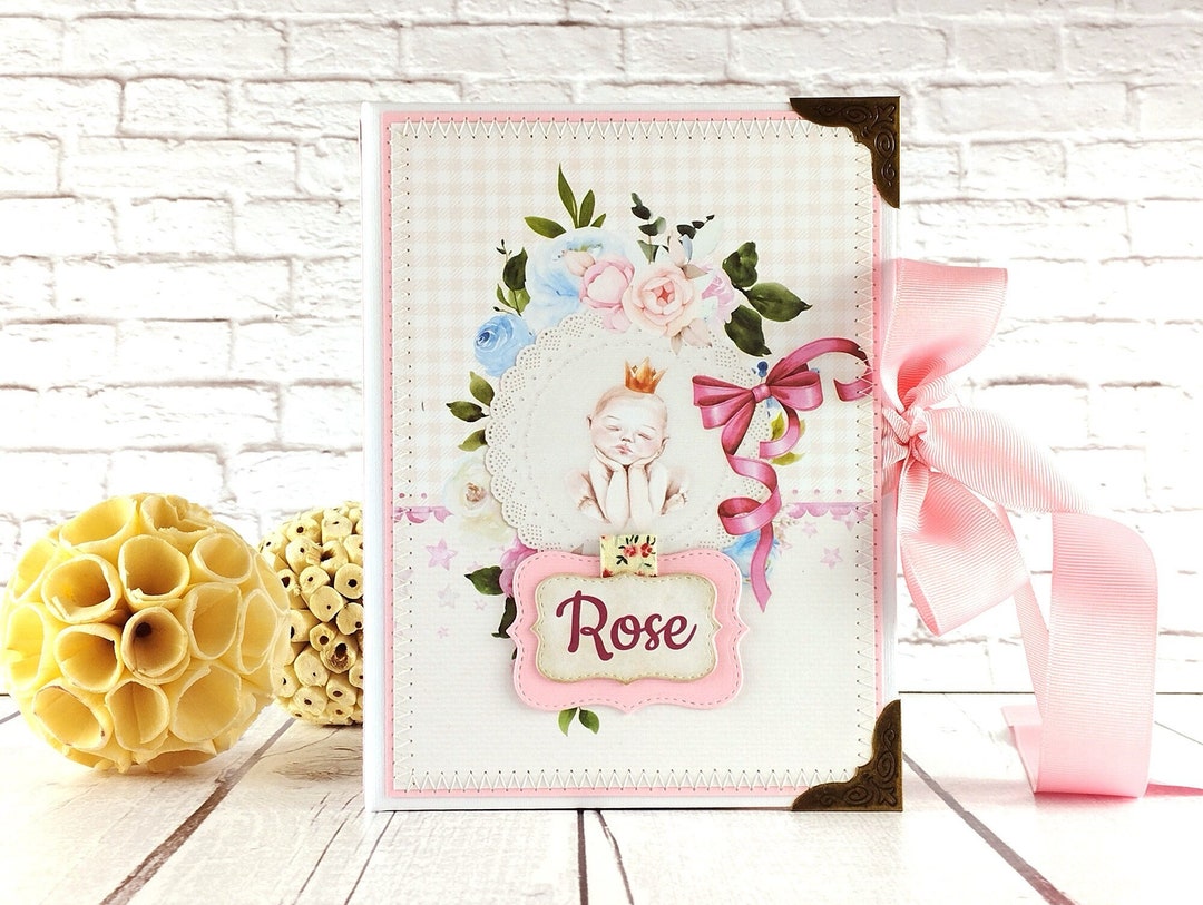Baby Girl Scrapbook Album: Mini Photo Brag Book, New Granddaughter Gift ...