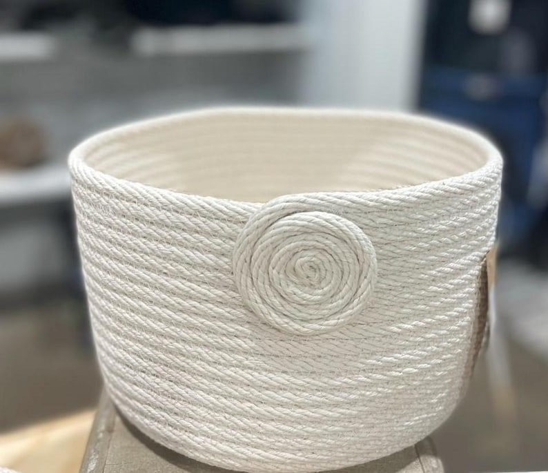 Rope Bowl, Fabric Bowl, Cotton Rope Bowl, Cotton Fabric Bowl - Etsy