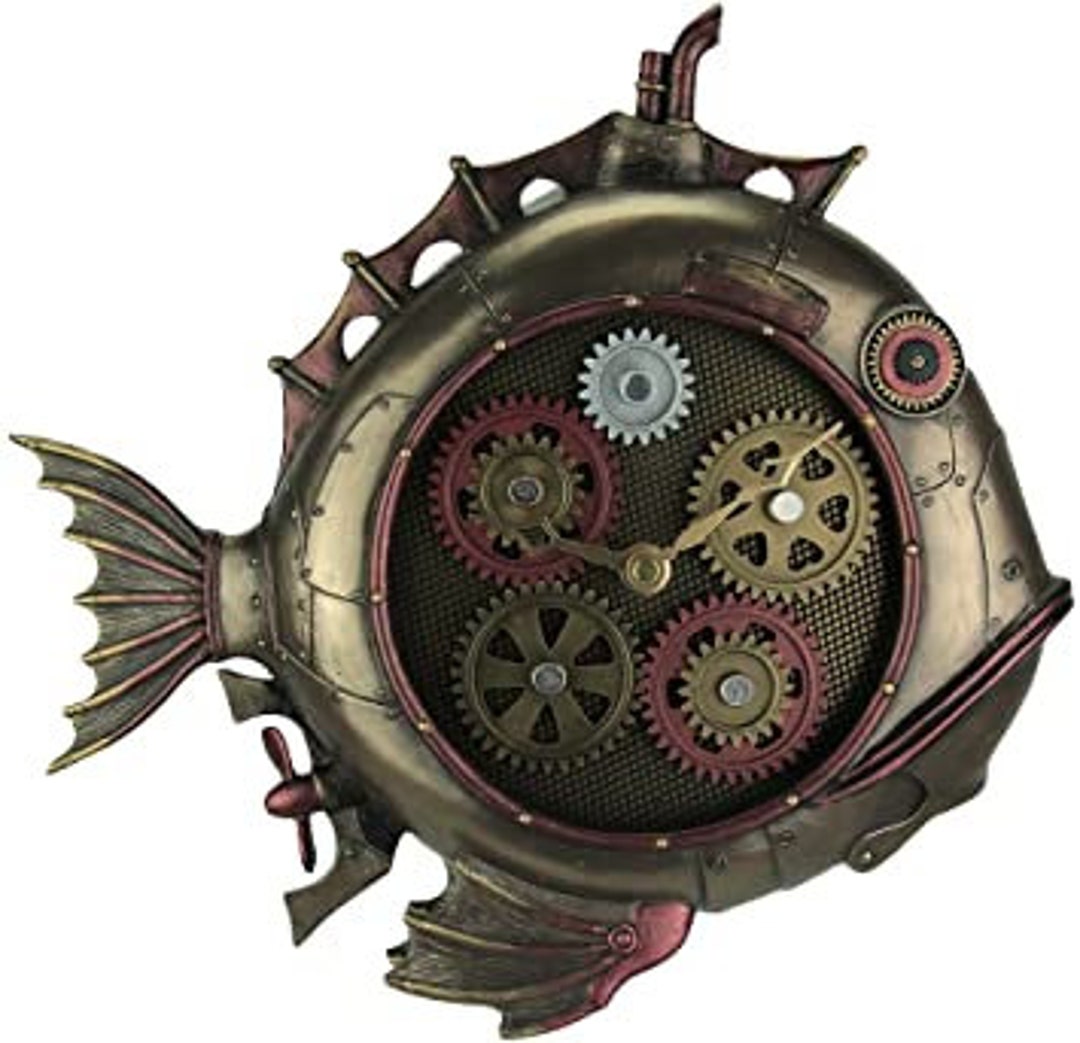 12 Tall Steampunk Deep Sea Dweller Fish Submarine Wall - Etsy