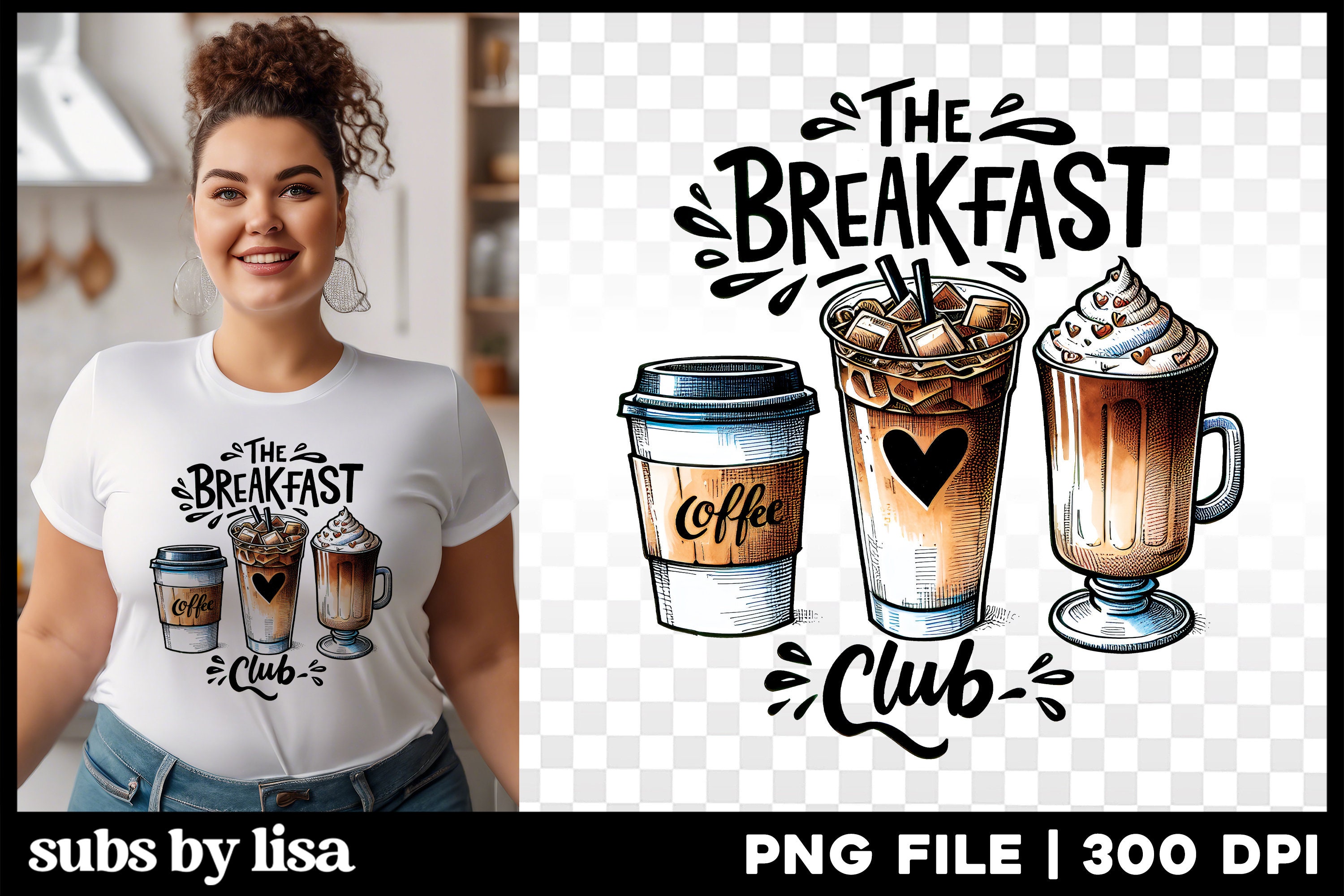 The Breakfast Club PNG | Coffee Sublimation PNG | Popular Trendy Png ...