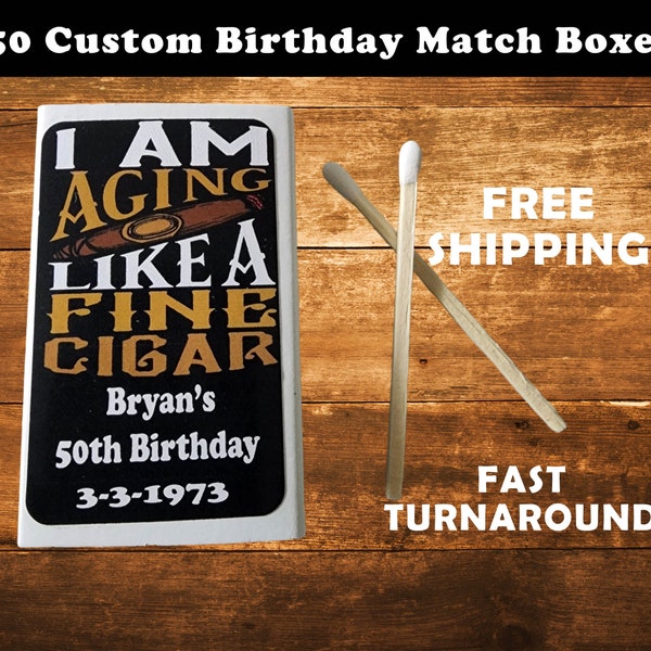 Custom Cigar Matches - Etsy
