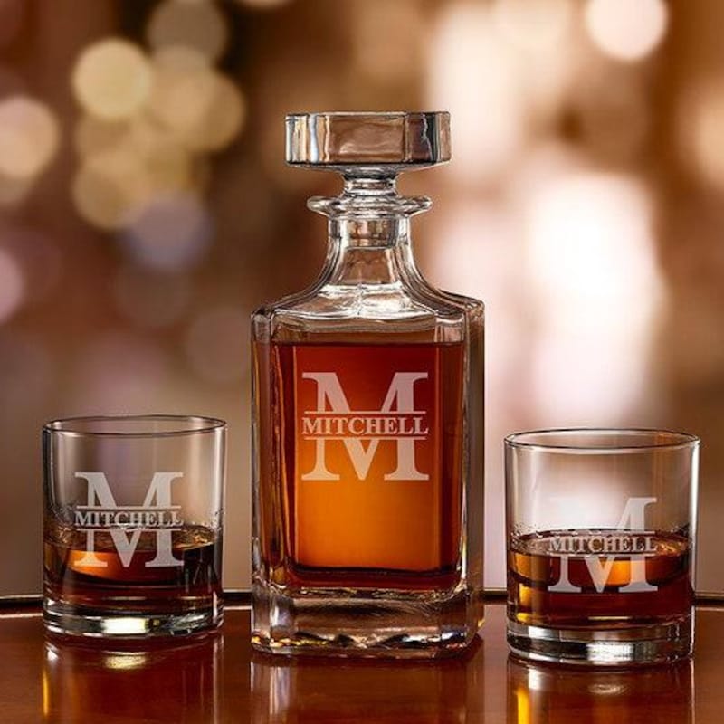 Personalized Decanter Set - Etsy