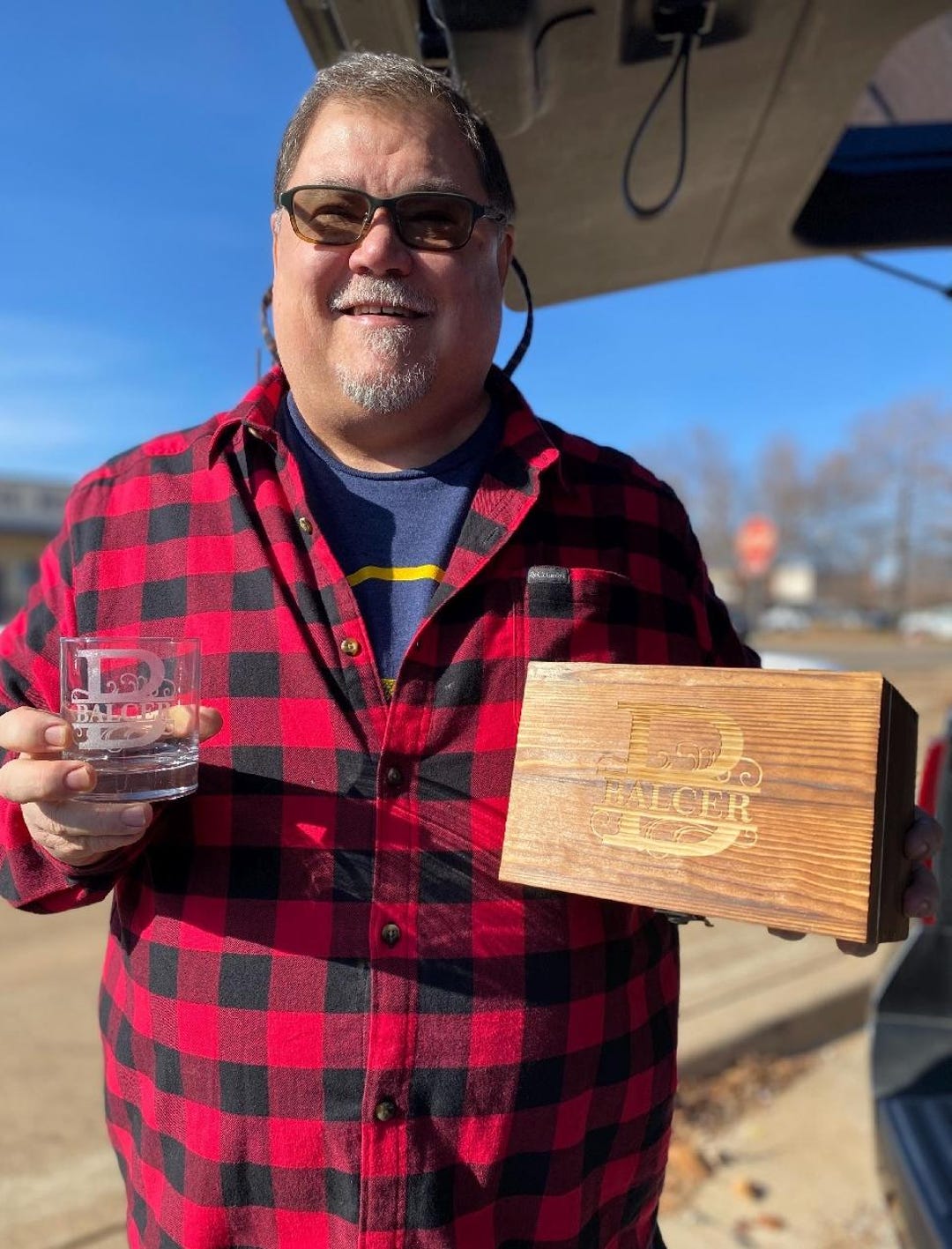 Personalized Whiskey Glass Set With Wood Box, Stones & Coaster - Etsy