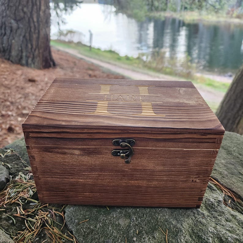 Personalized Whiskey Glass Set With Wood Box, Stones & Coaster - Etsy