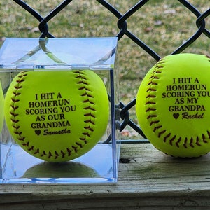 Custom Father's Day Softball Personalized Gift for Grandpa or Dad ...