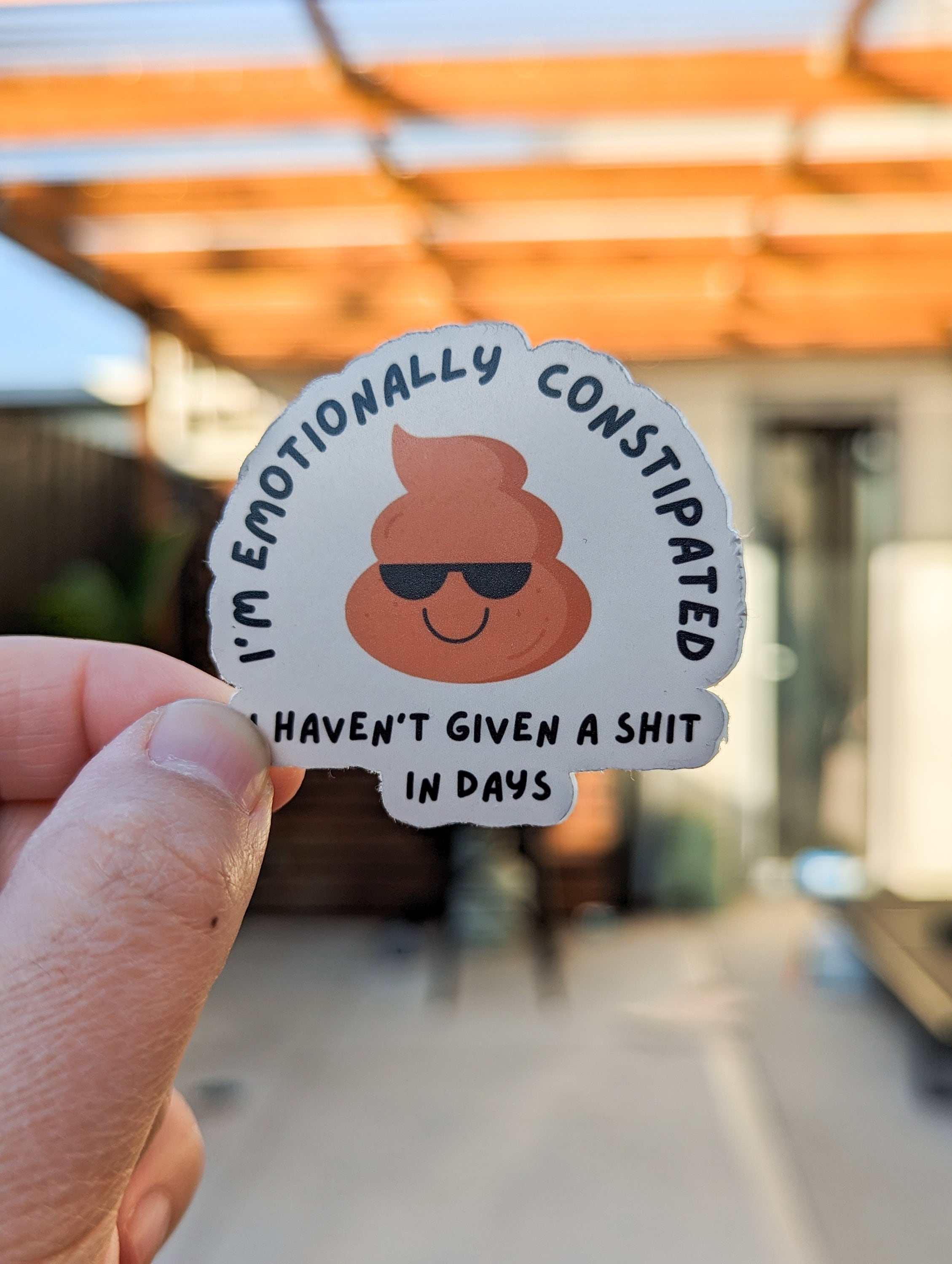 Hilariously Cheeky Sticker: i'm Emotionally Constipated, I Haven't ...