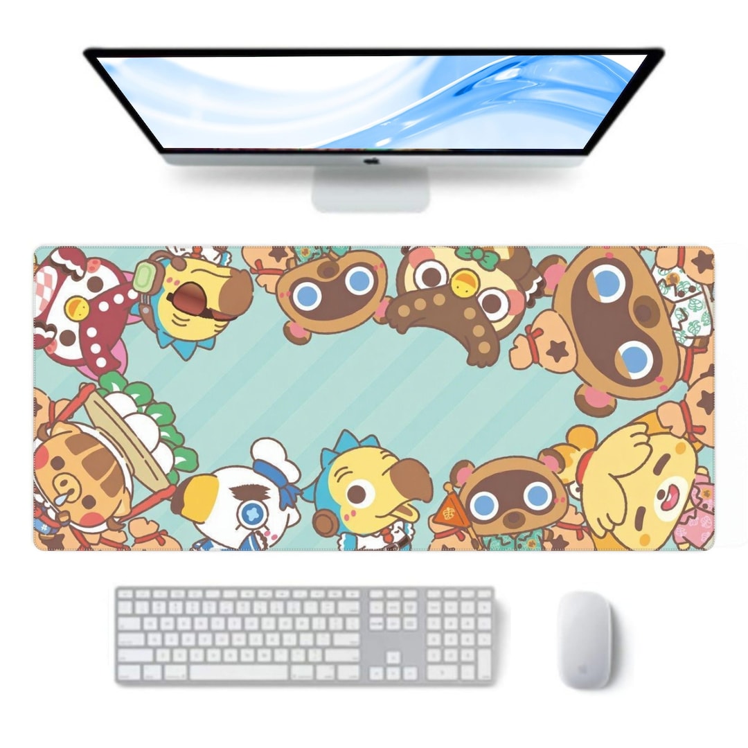 Cute Animal Gaming Fanart Desk Mat, Large Mouse Pad, Gaming Mousepad ...