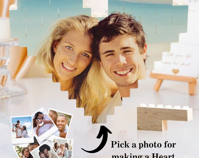 Lego Heart Custom Set | Lego Gift | Couples Gift | Genuine Lego Pieces ...