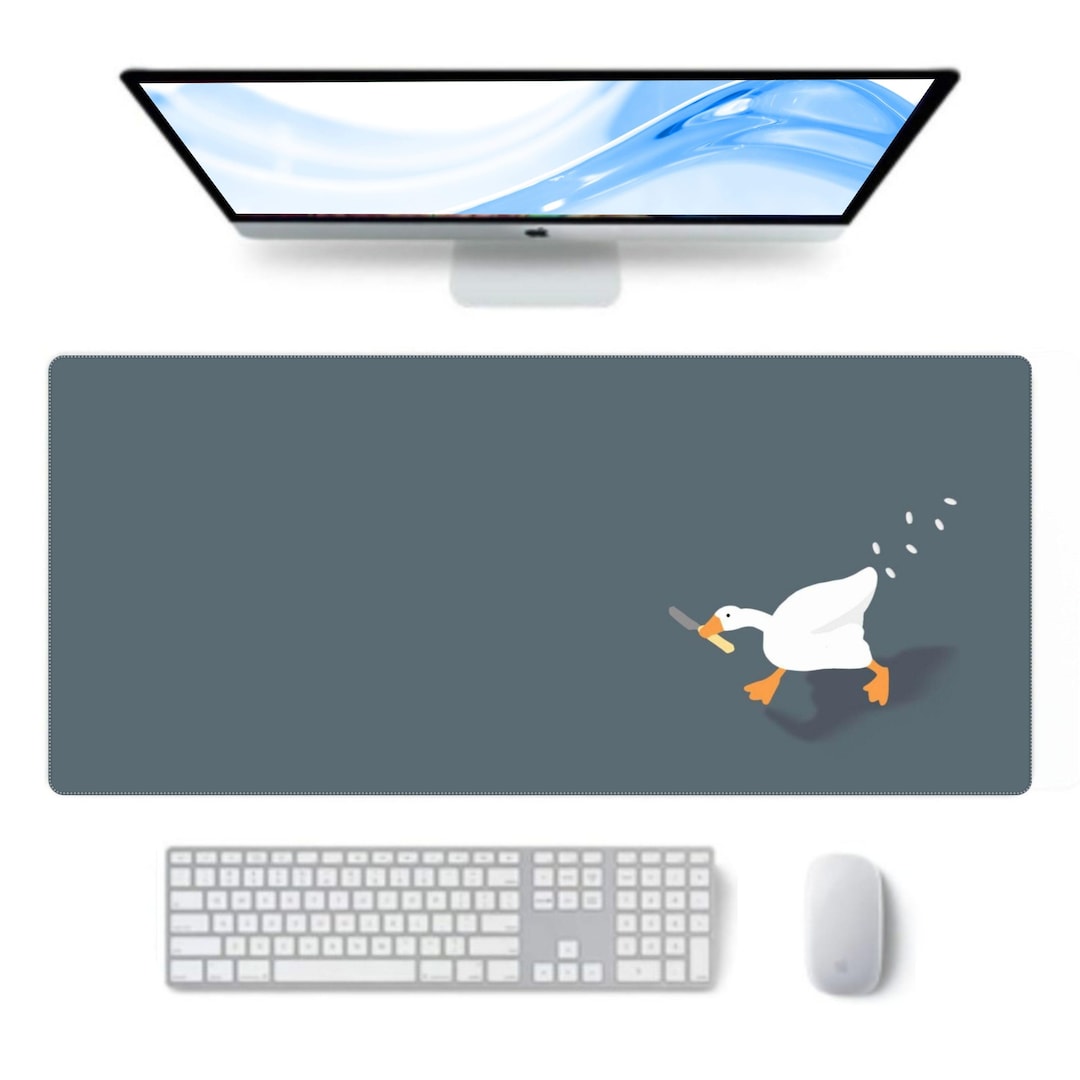 Cute Goose Art Print desk Mat, Large Mouse Pad, Gaming Mousepad Deskpad ...