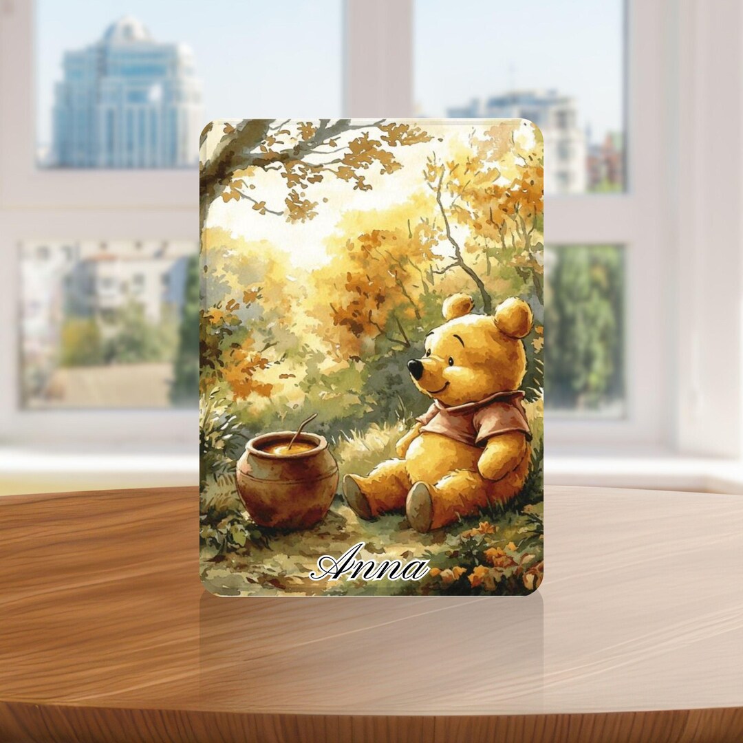 Personalized Cartoon Bear Kindle Case With Hand Strap: Slim Lightweight ...