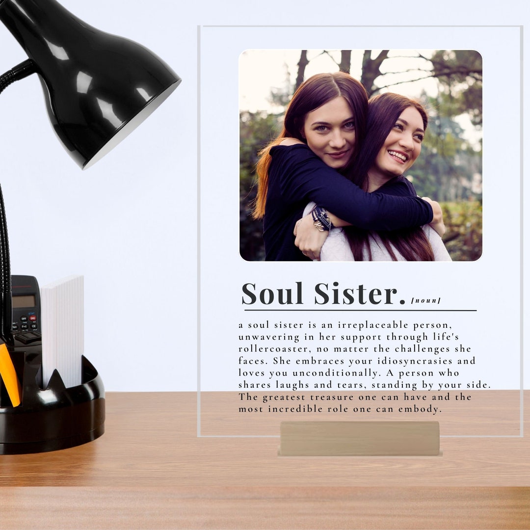 Personalized Soul Sister Definition, Custom Photo Soul Sister Plaque ...