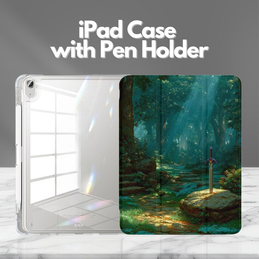 Personalized Gaming Fanart iPad Case With Pencil Holder for iPad 11 ...